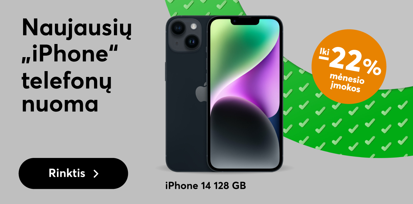Išmanieji, mobilieji telefonai | Kainos | Išsimokėtinai | BITĖ